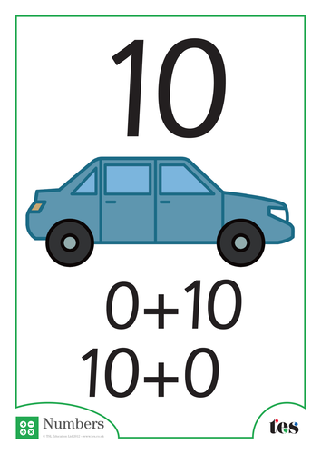 Additions Sheets (total 10) Cars Theme | Teaching Resources