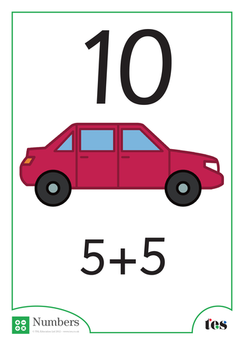 Additions Sheets (total 10) Cars Theme | Teaching Resources