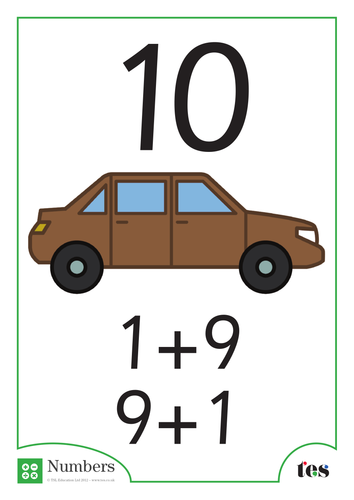Additions Sheets (total 10) Cars Theme | Teaching Resources