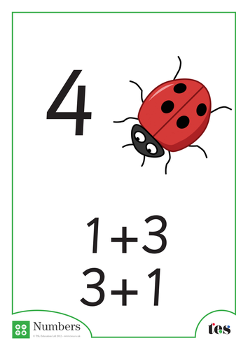 Additions Sheets (total 4) Ladybird Theme | Teaching Resources