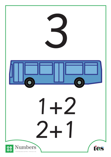 Additions Sheets (total 3) Buses Theme | Teaching Resources