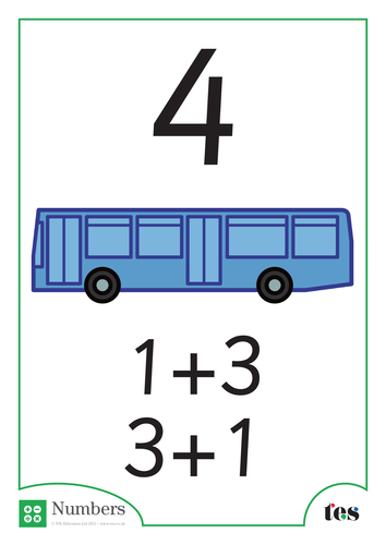 Additions Sheets (total 4) Buses Theme | Teaching Resources