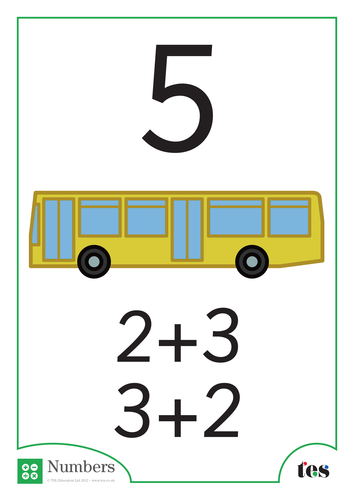 Additions Sheets (total 5) Buses Theme | Teaching Resources