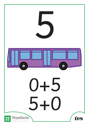 Additions Sheets (total 5) Buses Theme | Teaching Resources