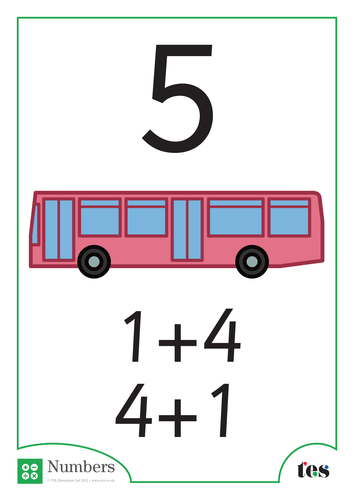 Additions Sheets (total 5) Buses Theme | Teaching Resources