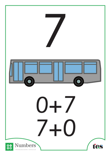 Additions Sheets (total 7) Buses Theme | Teaching Resources