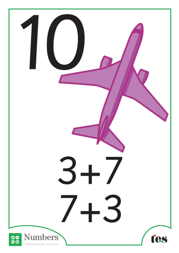 Additions Sheets (total 10) Aeroplane Theme | Teaching Resources