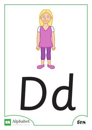 The Letter D - Child Theme | Teaching Resources