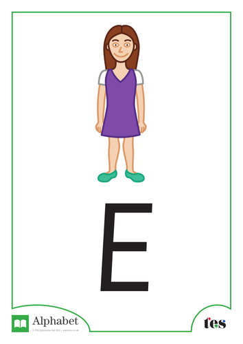 The Letter E - Child Theme | Teaching Resources