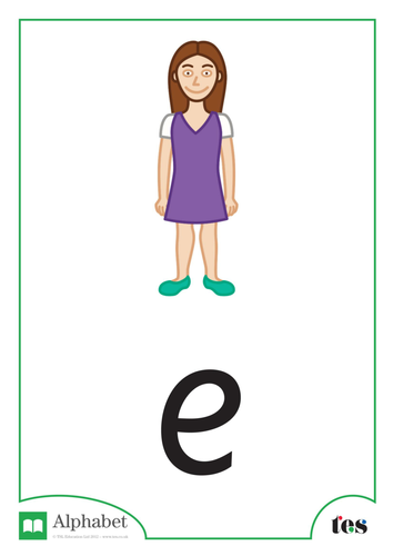 The Letter E - Child Theme | Teaching Resources