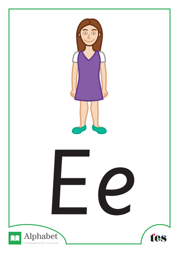 The Letter E - Child Theme | Teaching Resources