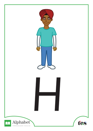 The Letter H - Child Theme | Teaching Resources