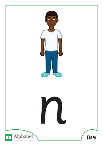 The Letter N - Child Theme | Teaching Resources