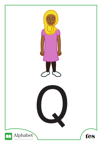 The Letter Q - Child Theme | Teaching Resources