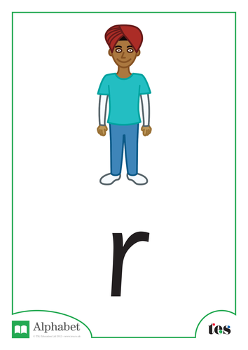 The Letter R - Child Theme | Teaching Resources