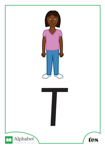 The Letter T - Child Theme | Teaching Resources