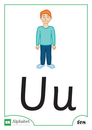 The Letter U - Child Theme | Teaching Resources