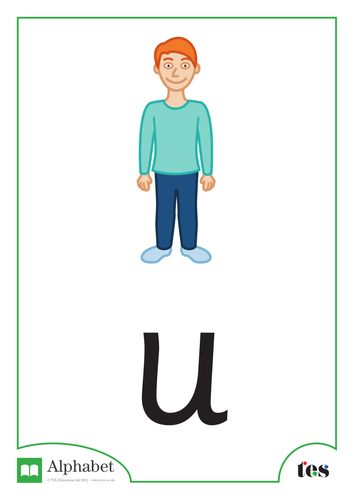 The Letter U - Child Theme | Teaching Resources
