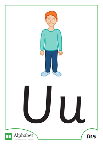 The Letter U - Child Theme | Teaching Resources