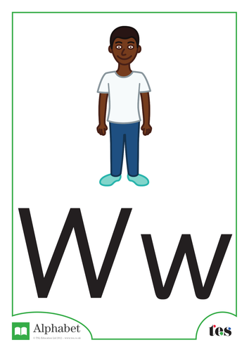 The Letter W - Child Theme | Teaching Resources