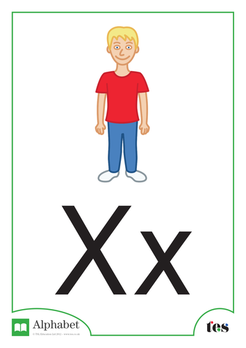 The Letter X - Child Theme | Teaching Resources
