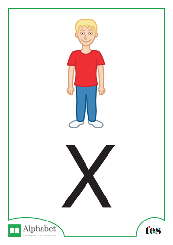 The Letter X - Child Theme | Teaching Resources