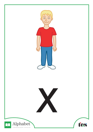 The Letter X - Child Theme | Teaching Resources