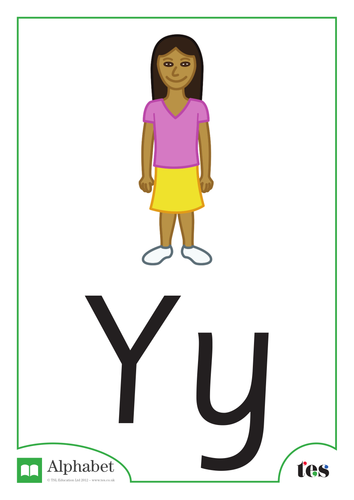 The Letter Y - Child Theme | Teaching Resources