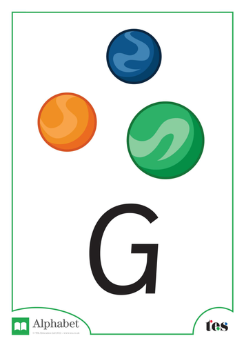 The Letter G – Toys Theme | Teaching Resources