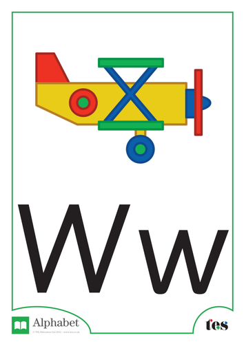 The Letter W – Toys Theme | Teaching Resources