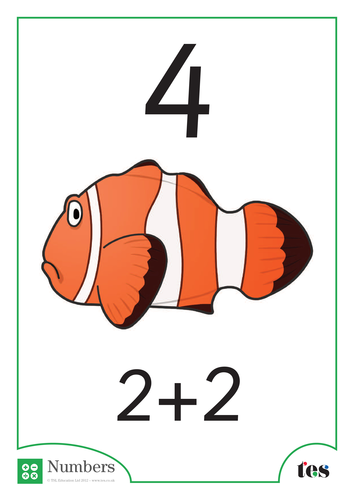 Additions Sheets (total 4) Fish Theme | Teaching Resources