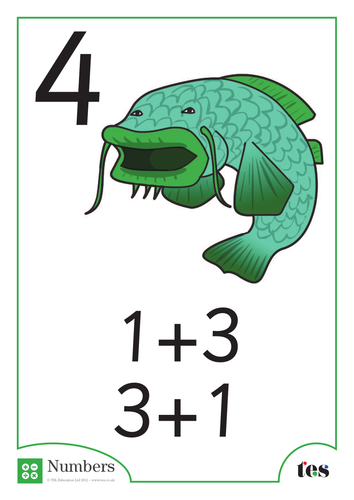 Additions Sheets (total 4) Fish Theme | Teaching Resources