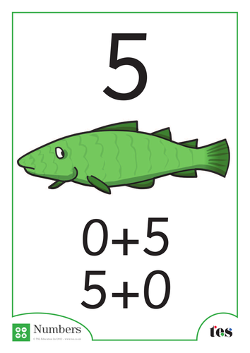 Additions Sheets (total 5) Fish Theme | Teaching Resources