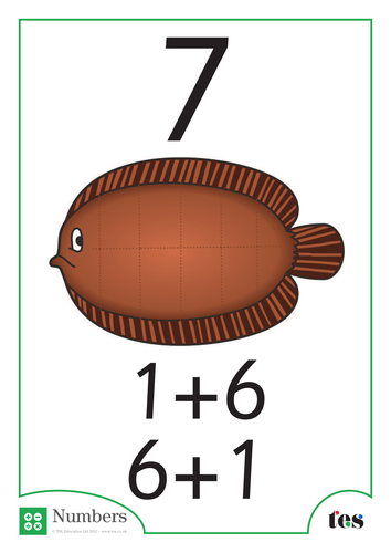 Additions Sheets (total 7) Fish Theme | Teaching Resources