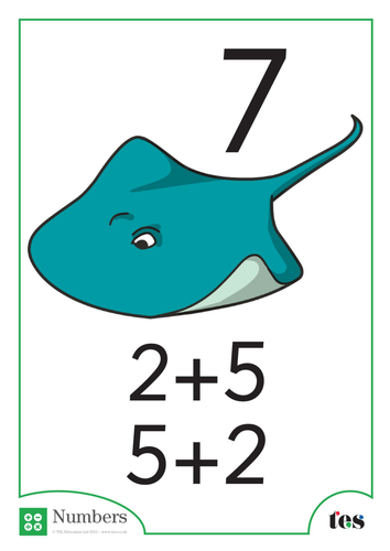 Additions Sheets (total 7) Fish Theme | Teaching Resources