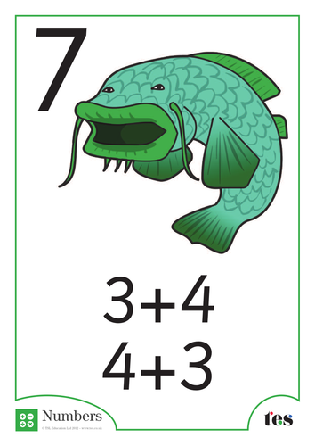 Additions Sheets (total 7) Fish Theme | Teaching Resources