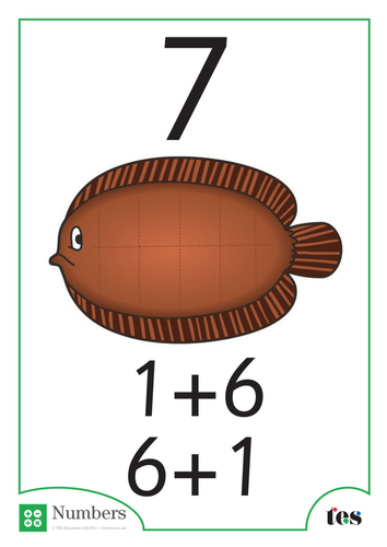 Additions Sheets (total 7) Fish Theme | Teaching Resources