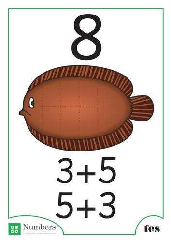 Additions Sheets (total 8) Fish Theme | Teaching Resources