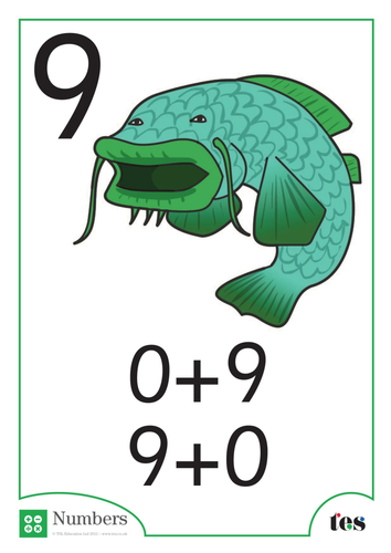 Additions Sheets (total 9) Fish Theme | Teaching Resources