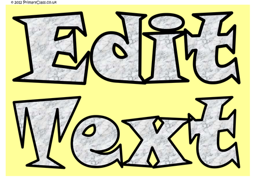 Display Lettering - 161 editable variations | Teaching Resources
