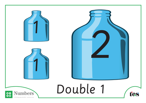 Doubles - Bottles Theme (Double 1) | Teaching Resources
