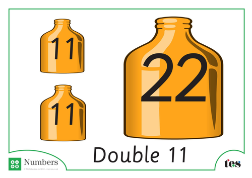 Doubles - Bottles Theme (Double 11) | Teaching Resources