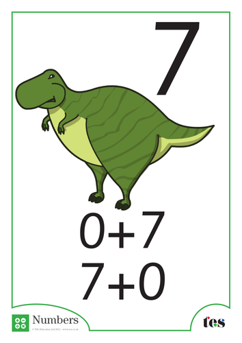 Additions Sheets (total 7) Dinosaur Theme | Teaching Resources