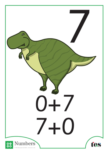 Additions Sheets (total 7) Dinosaur Theme | Teaching Resources