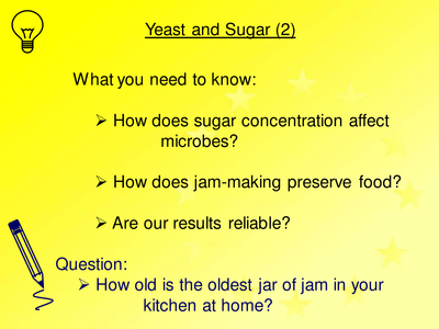 Yeast and Sugar by Astronyxis - UK Teaching Resources - TES