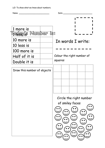 Today's number is... | Teaching Resources