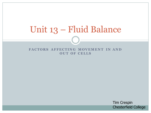 BTEC Level 3 H&SC - Unit 13 Fluid Balance | Teaching Resources BTEC Level 3 H&SC - Unit 13 Fluid Balance | Teaching Resources