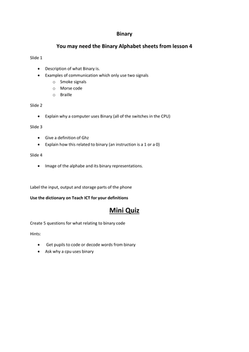 intro to computers - Lesson 6 peer revision | Teaching Resources