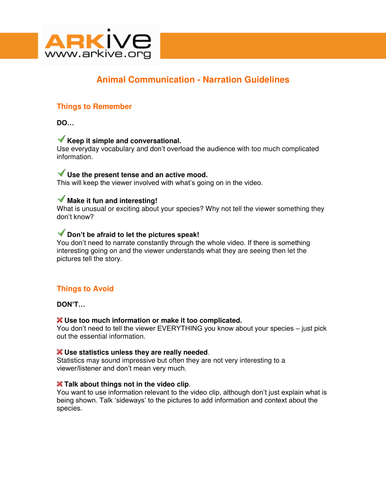 Animal Communication | Teaching Resources