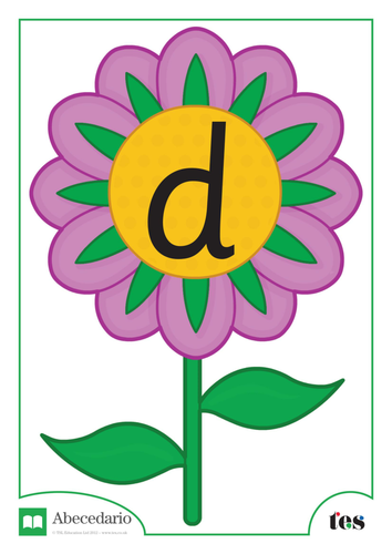 La Letra D - Tema Flor | Teaching Resources